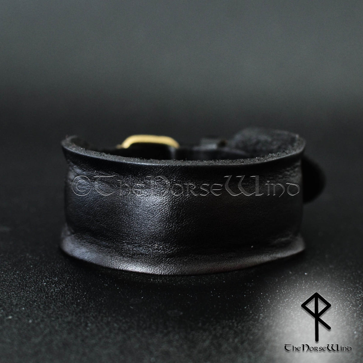 Authentic Viking Leather Cuff Bracelet Norse Wristband | The Norse Wind