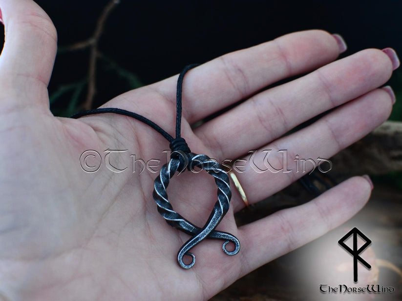 Hand Forged Troll Cross Pendant, Viking Trollkors Necklace | The Norse Wind