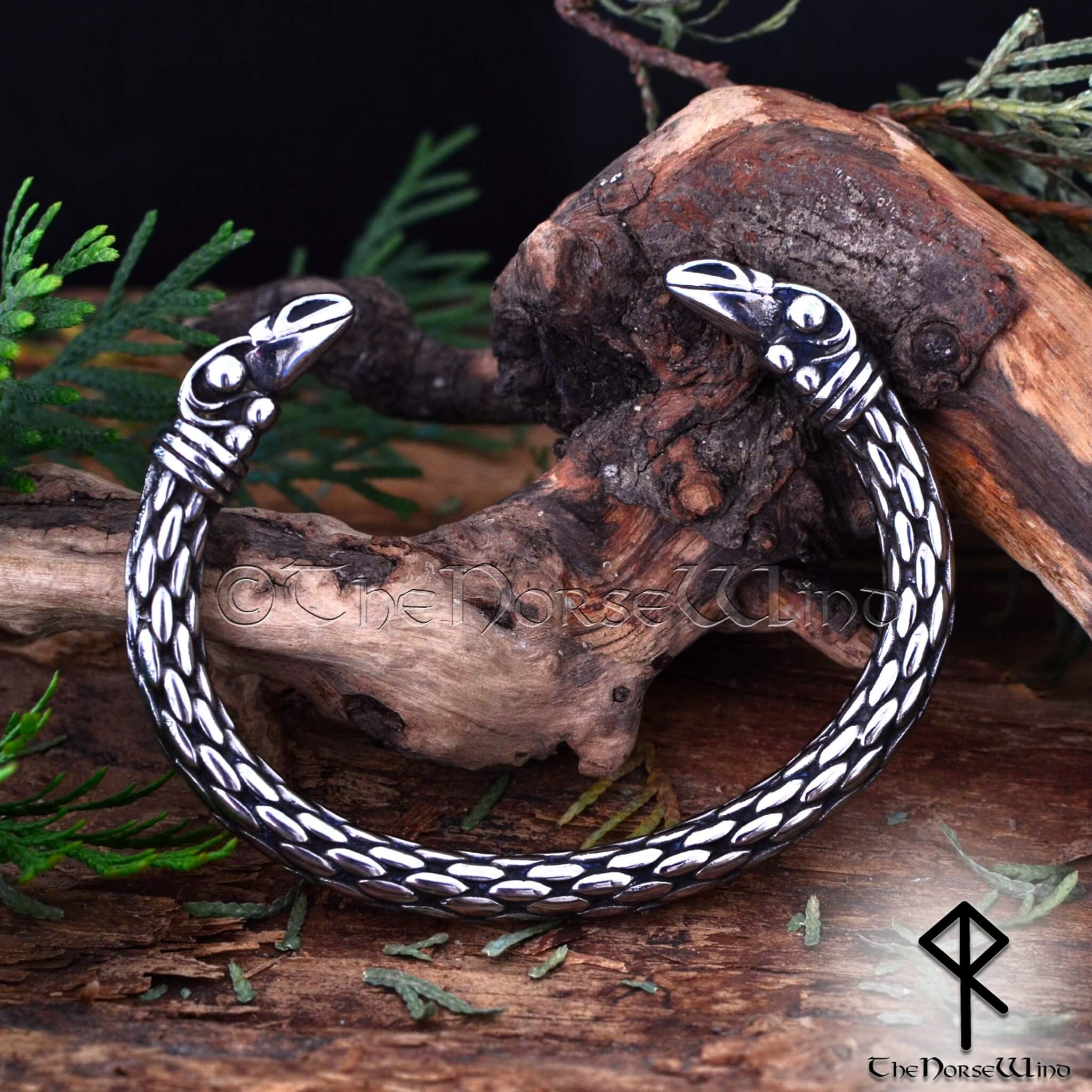 Viking Raven Bracelet | Stainless Steel Norse Mythology Jewelry | The ...