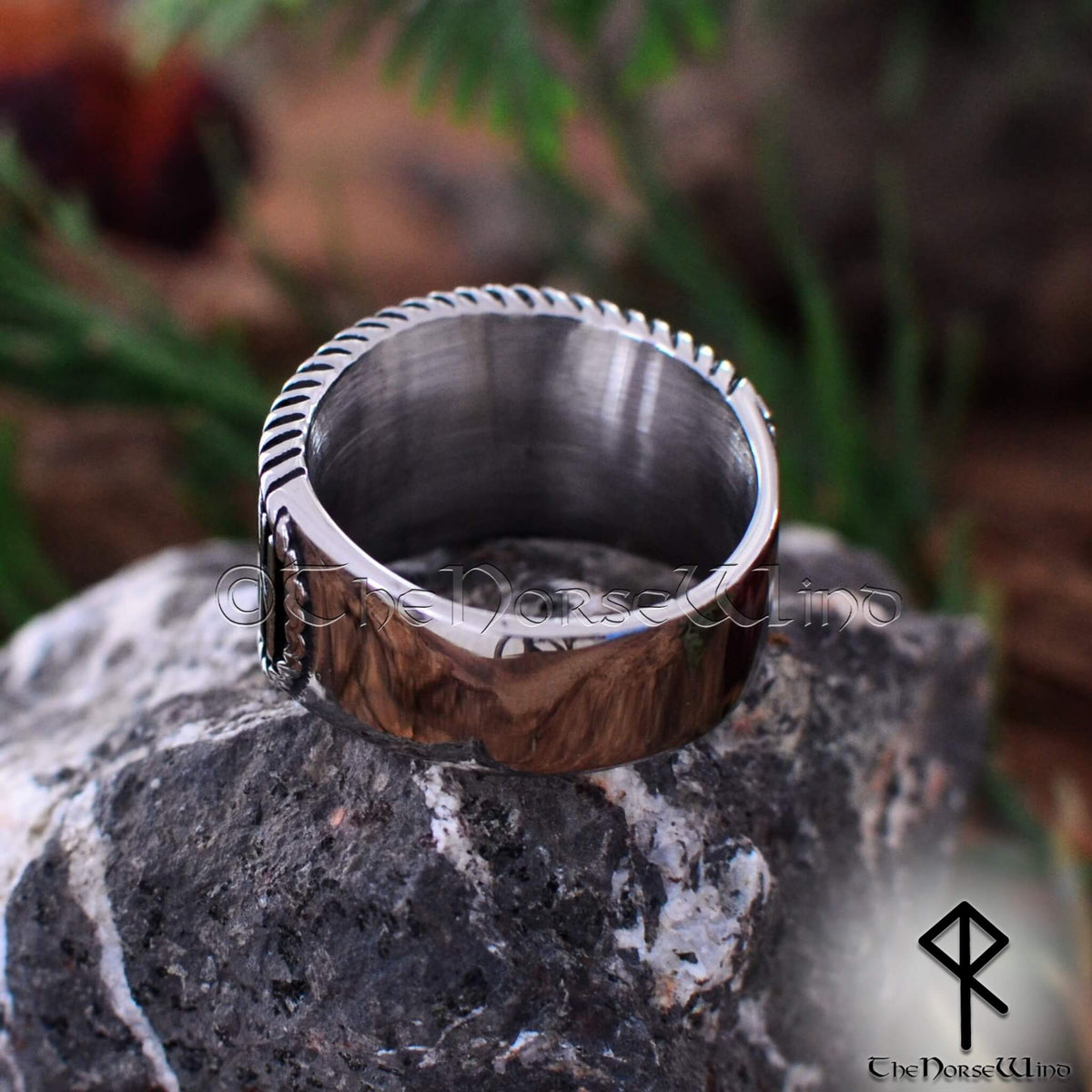 Valknut Viking Runes Ring - Odin's Symbol Men's Ring, Stainless Steel ...