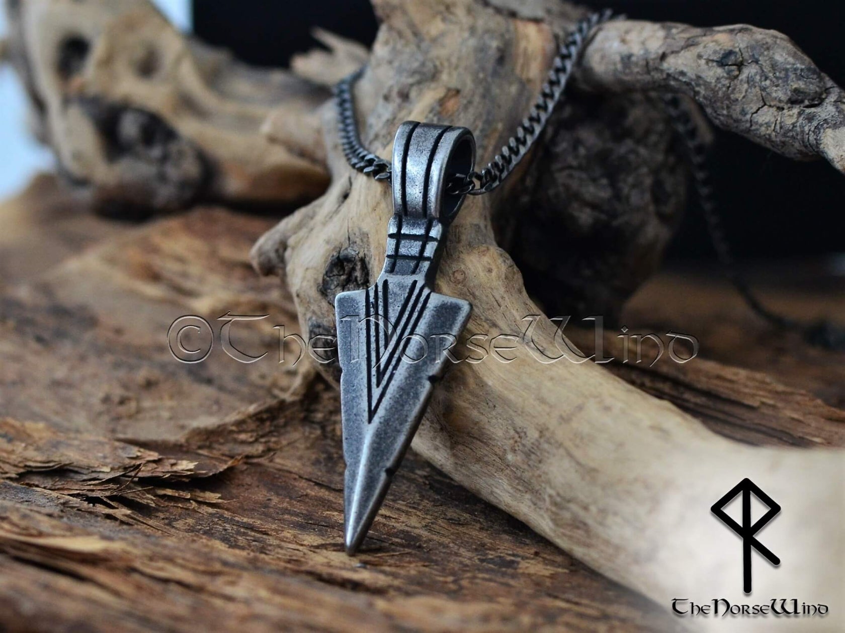 Gungnir Viking Necklace Odin's Spear Head Norse Pendant | TheNorseWind