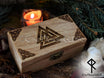Valknut Box, Viking Altar Decor, Wooden Runes Chest - TheNorseWind ...