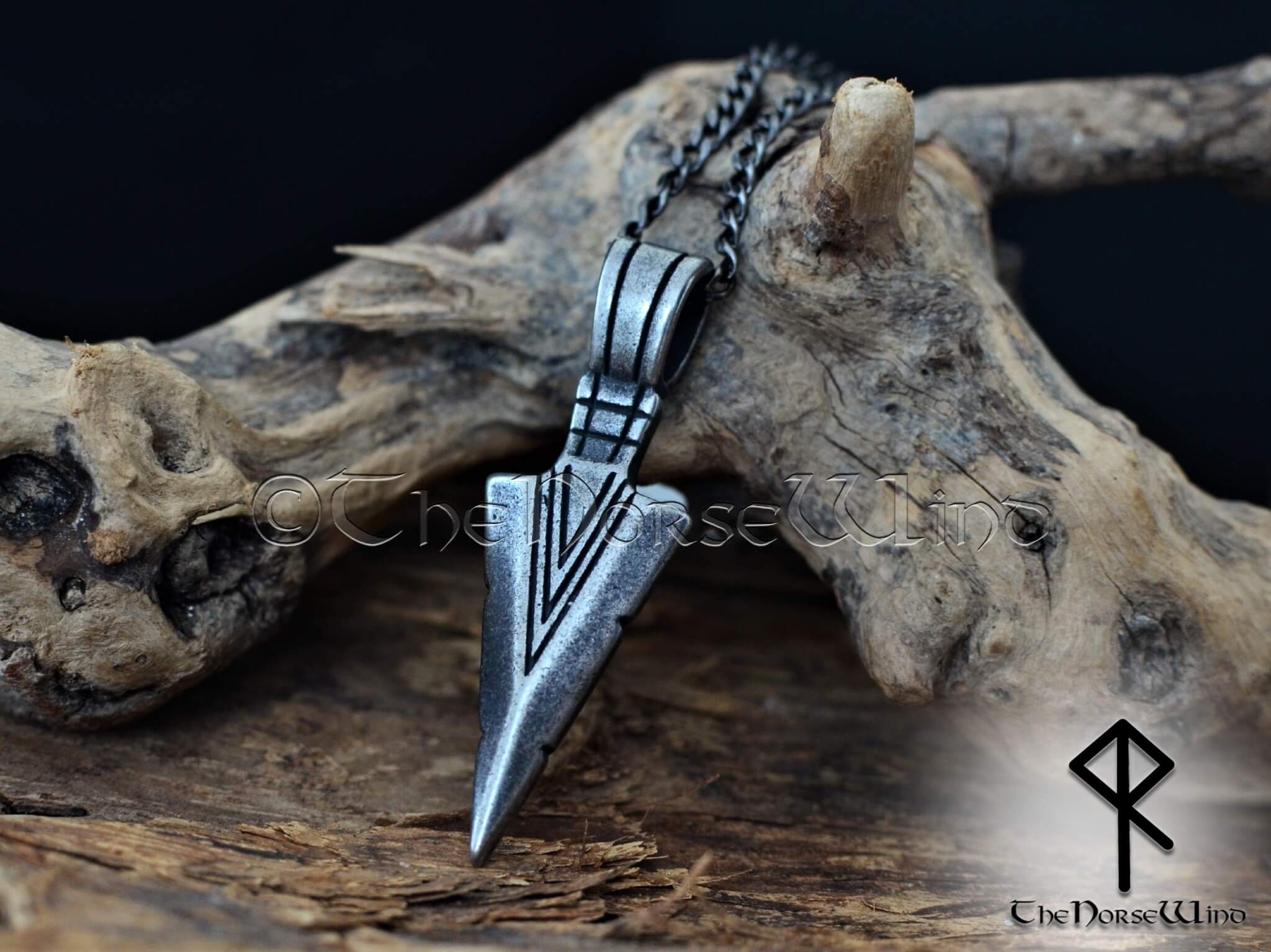 Gungnir Viking Necklace Odin's Spear Head Norse Pendant | TheNorseWind